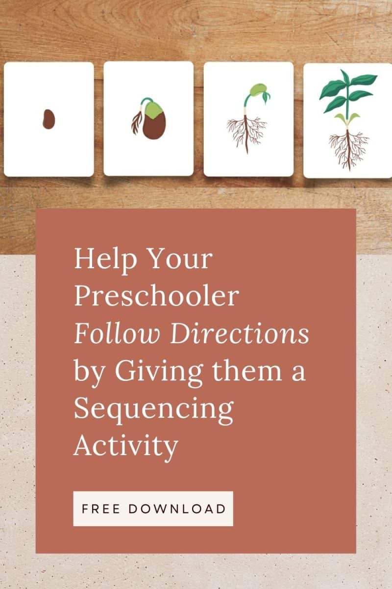 Want Your Kids to Listen? Try this 4 Step Sequencing Pictures Activity