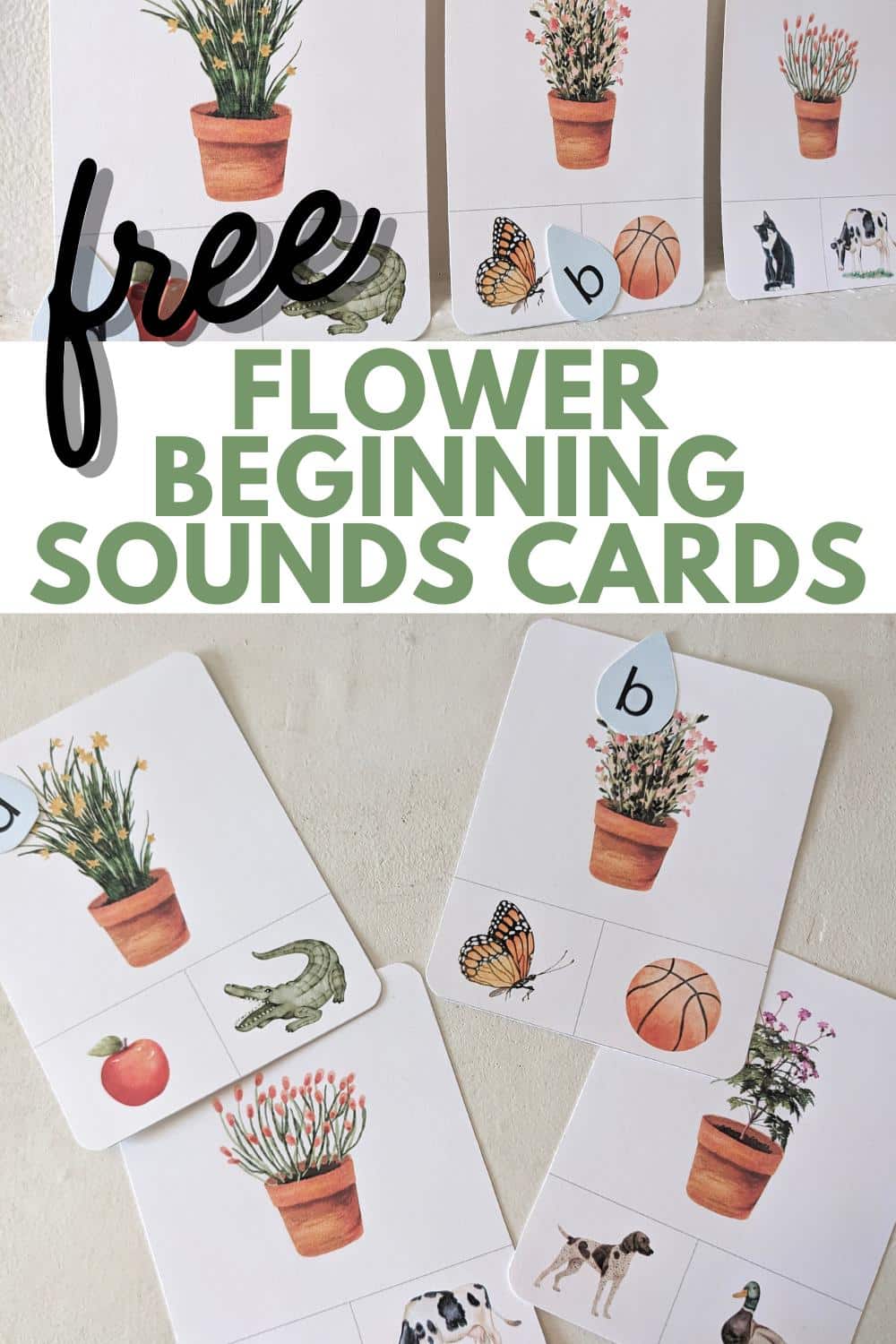Teaching Phonics? Use this Free Flower Beginning Sound Game
