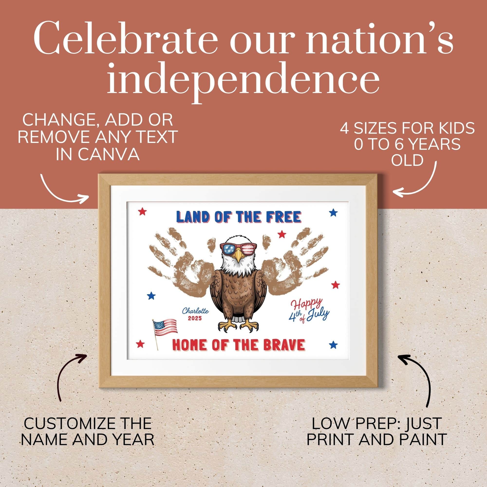 First Fathers Day Daddy Handprint